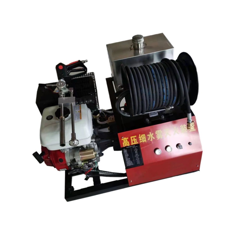 High pressure water mist fire extinguishing device