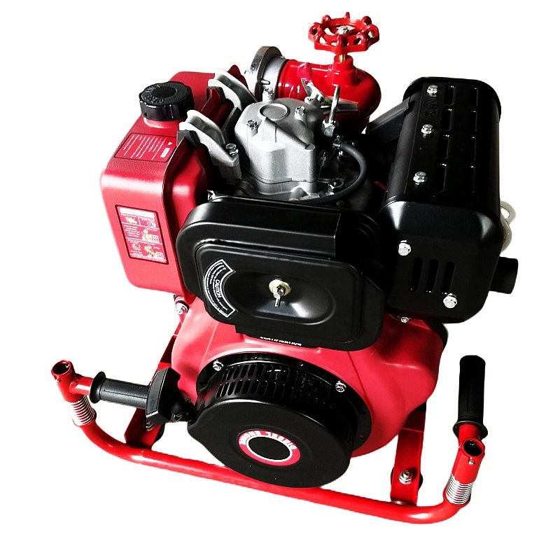 Portable diesel engine fire pump